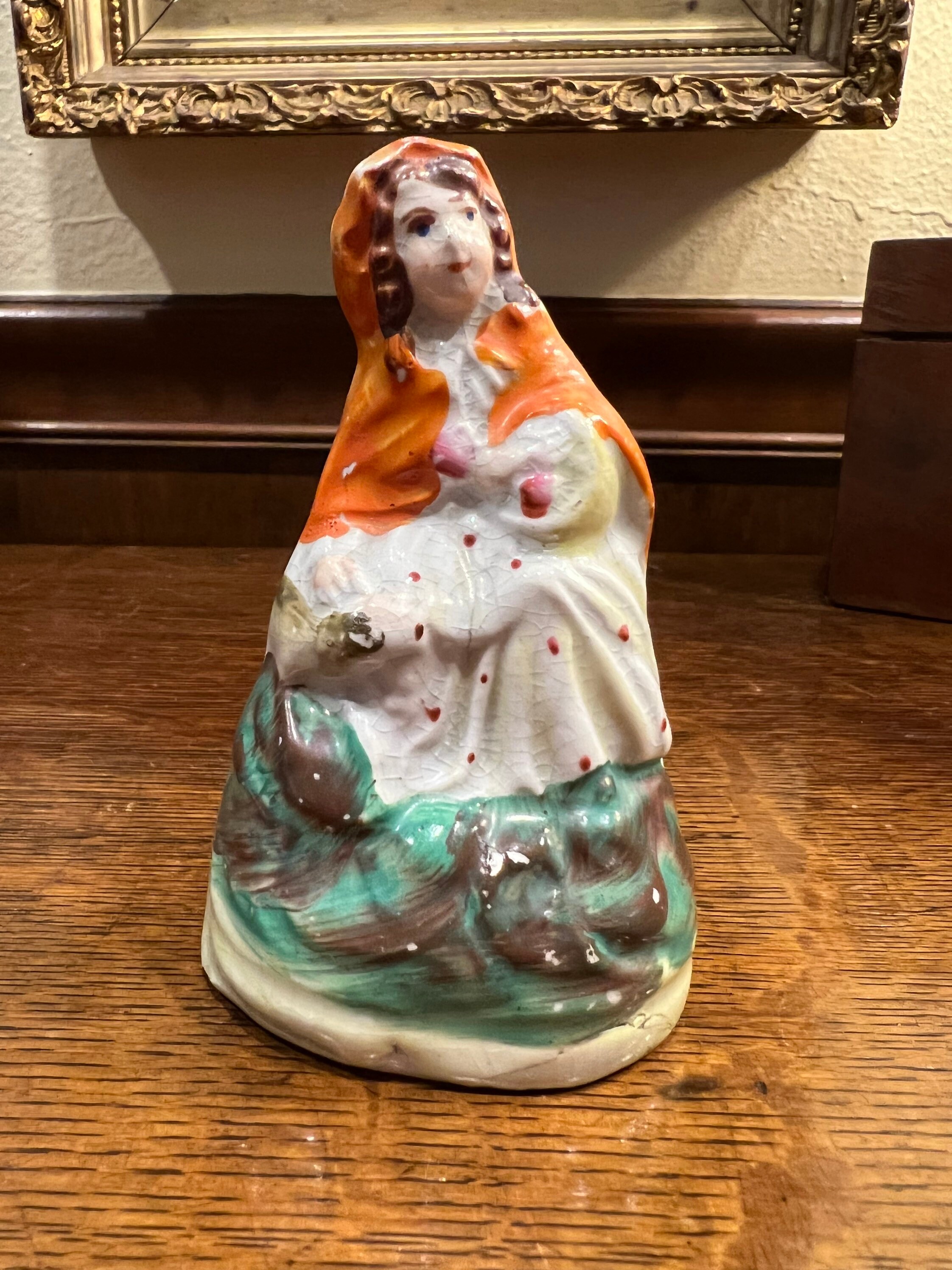 Antique Staffordshire Miniature Red Riding Hood - Etsy
