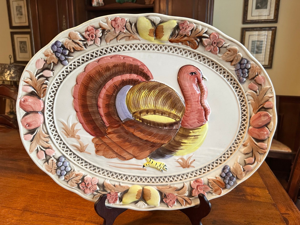 Extra Large Lefton Turkey Platter - Etsy