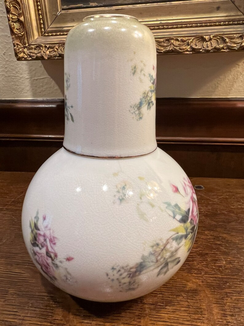 Ceramic Carafe With Roses - Etsy