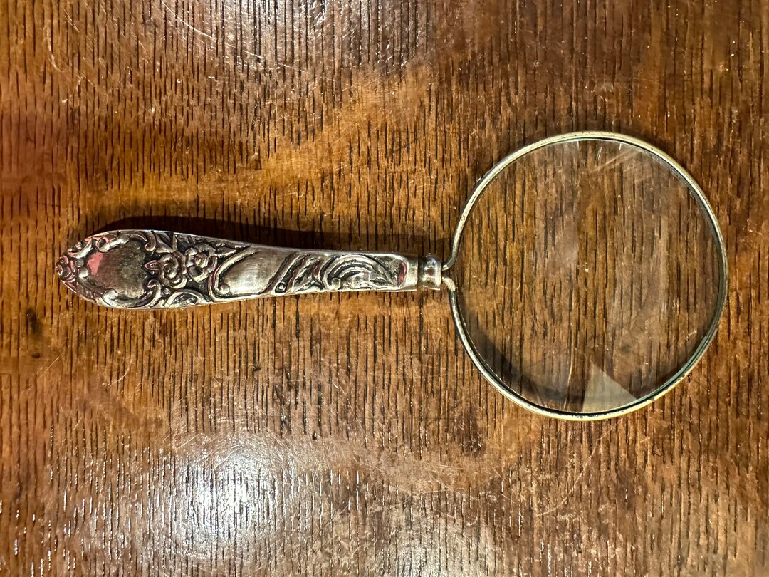 Silver Victorian Magnifying Glass - Etsy