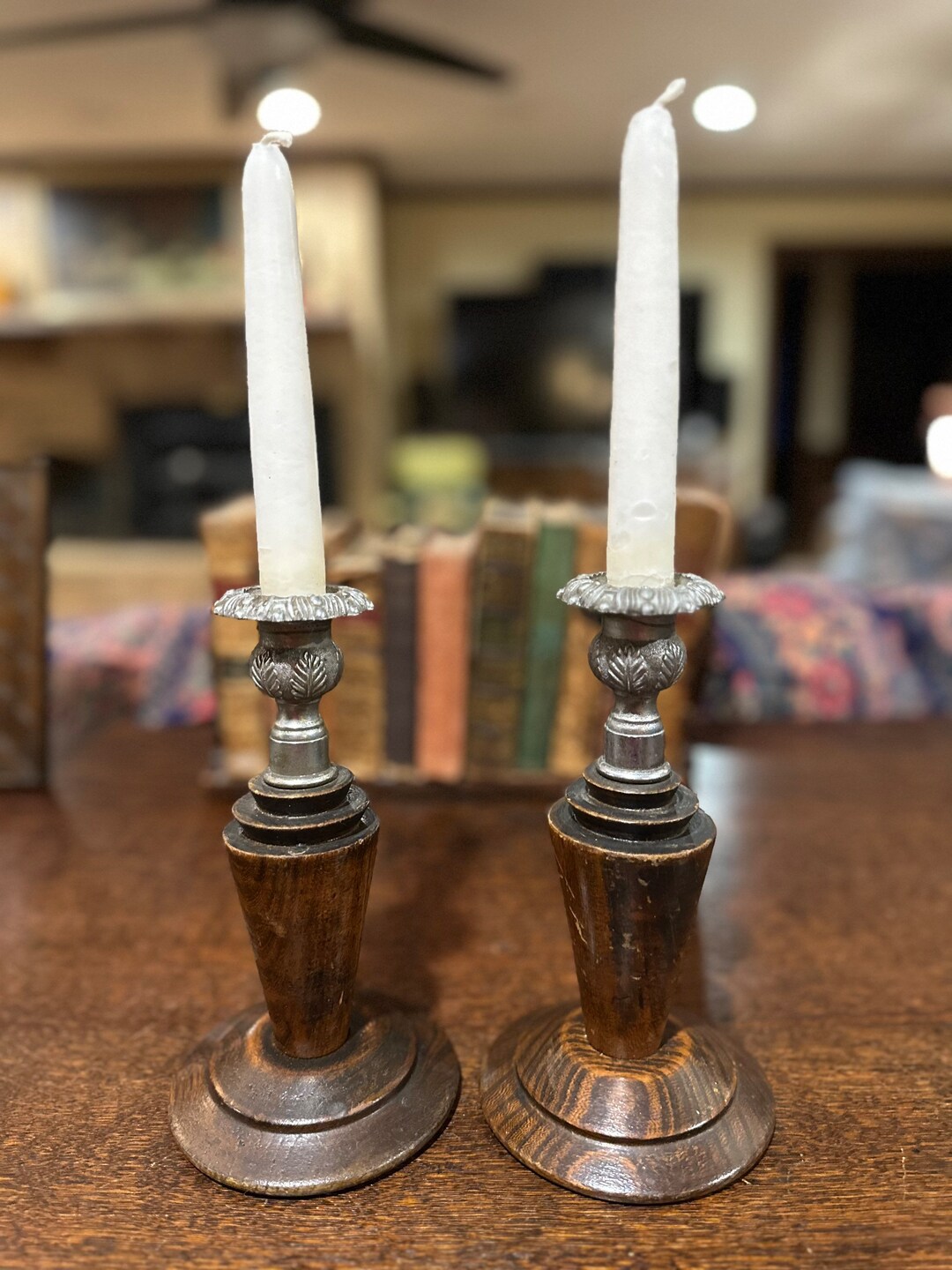 Antique English Candlesticks - Etsy