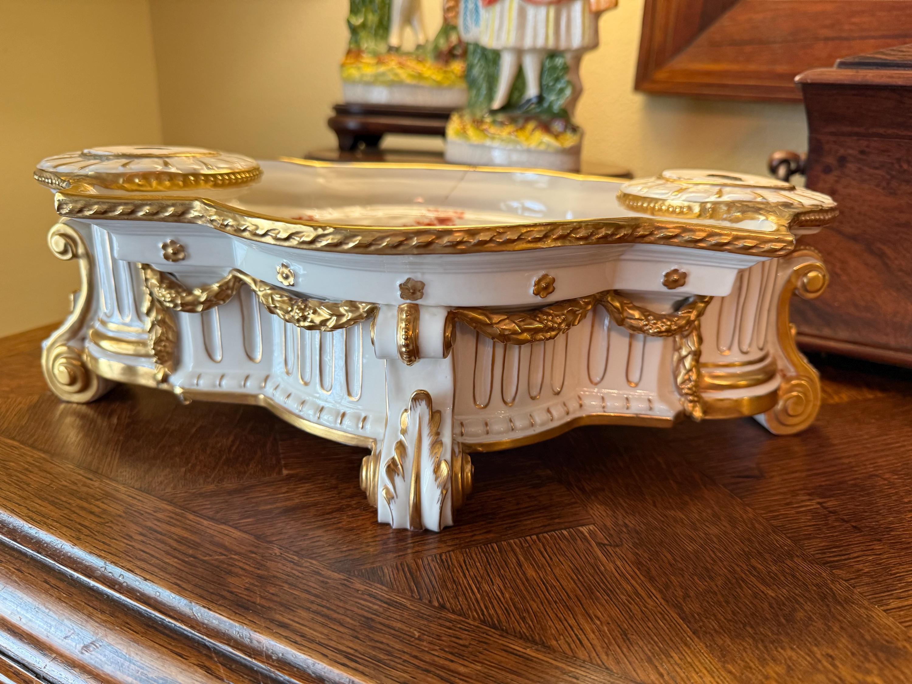 Capodimonte-style Porcelain Table Garniture C 1860 - Etsy