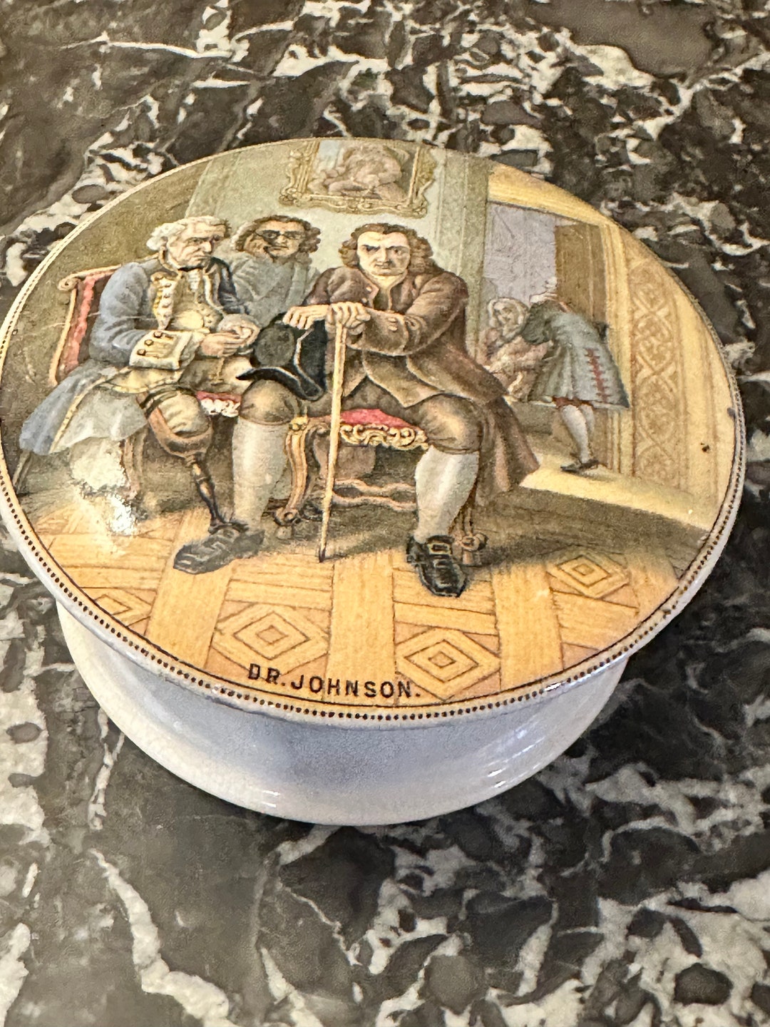 Victorian Prattware Pot Box C 1880s - Etsy