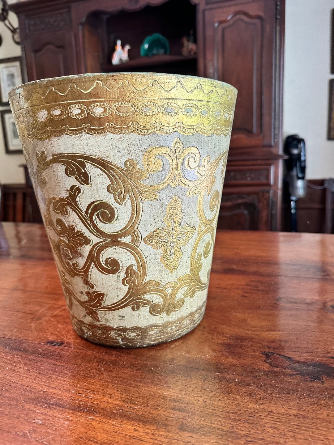 Italian Florentine Waste Bin or Trash Can - Etsy