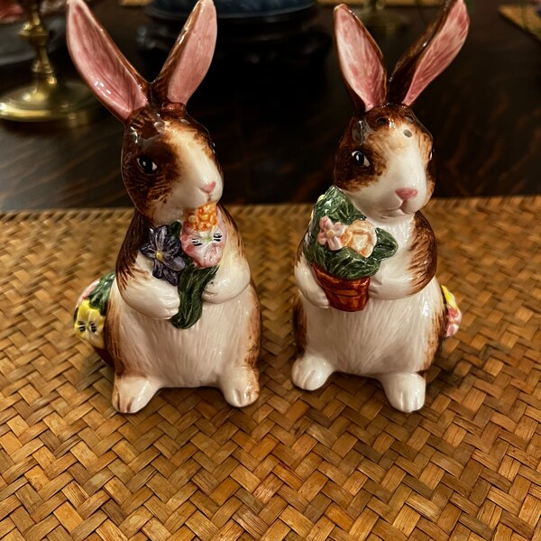 Fitz and Floyd Black and White Rabbit - Etsy