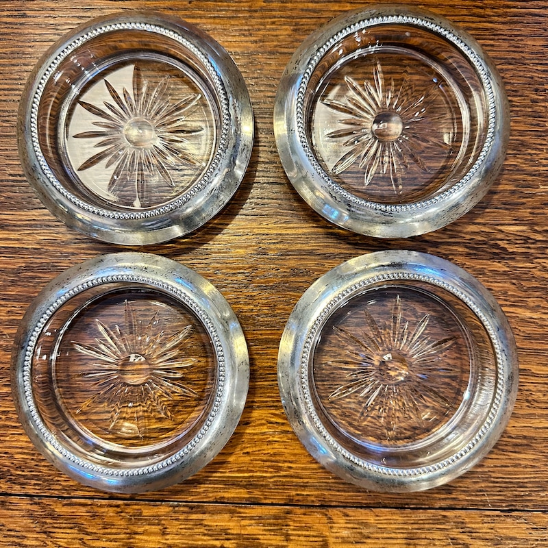 Silver Coasters - Etsy