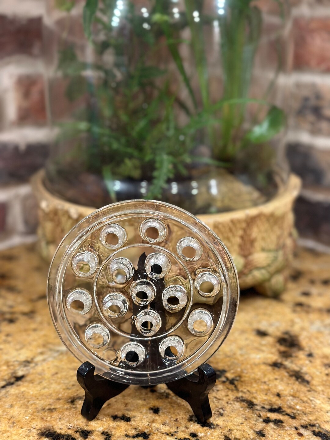 Clear Glass Flower Frog - Etsy