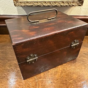 Antique Oak Box - Etsy