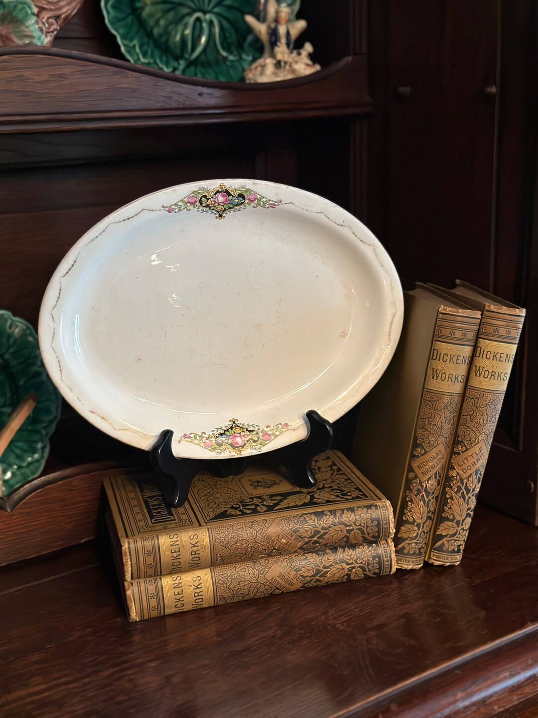 Antique Ironstone Platter - Etsy