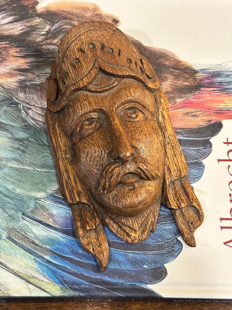 Antique Carved Face - Etsy