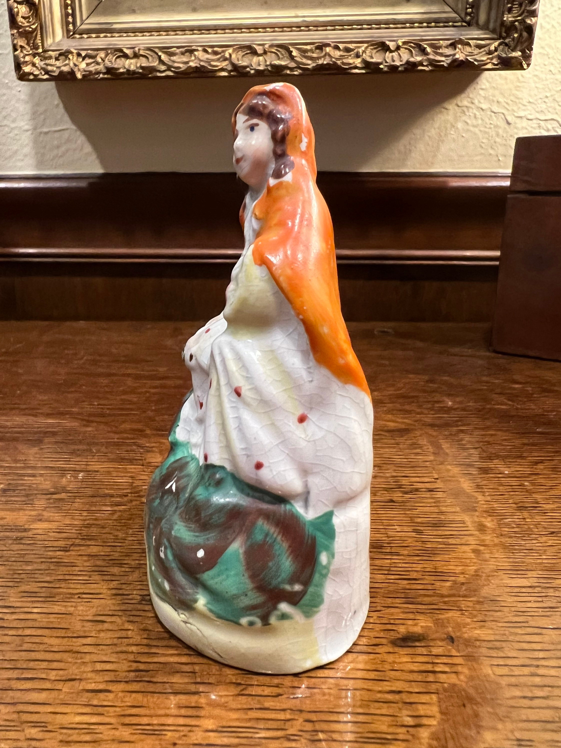 Antique Staffordshire Miniature Red Riding Hood - Etsy