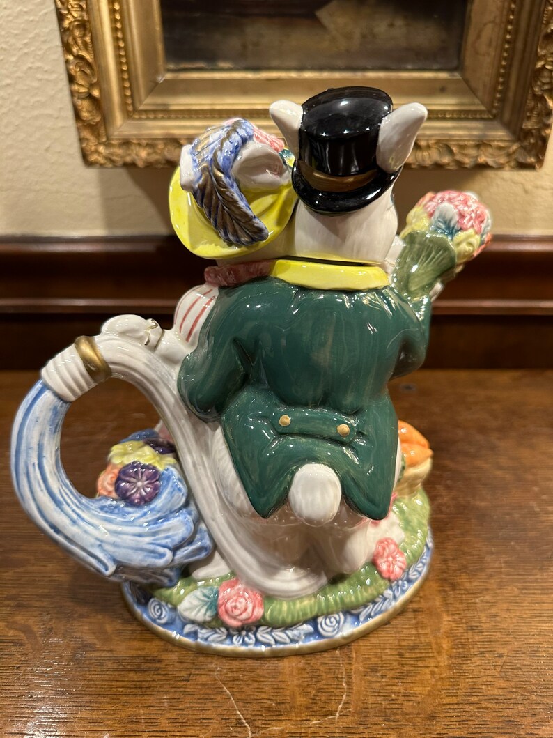 Vintage Fitz and Floyd Rabbit Pitcher - Etsy