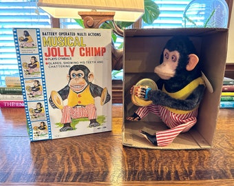 Daishin Musical Jolly Chimp Friday the 13th Monkey in Original Box ...