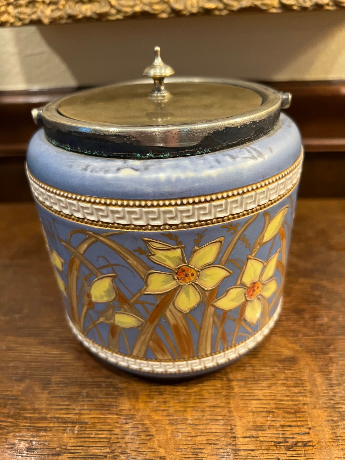 English Biscuit Barrel Daffodil Biscuit Barrel - Etsy