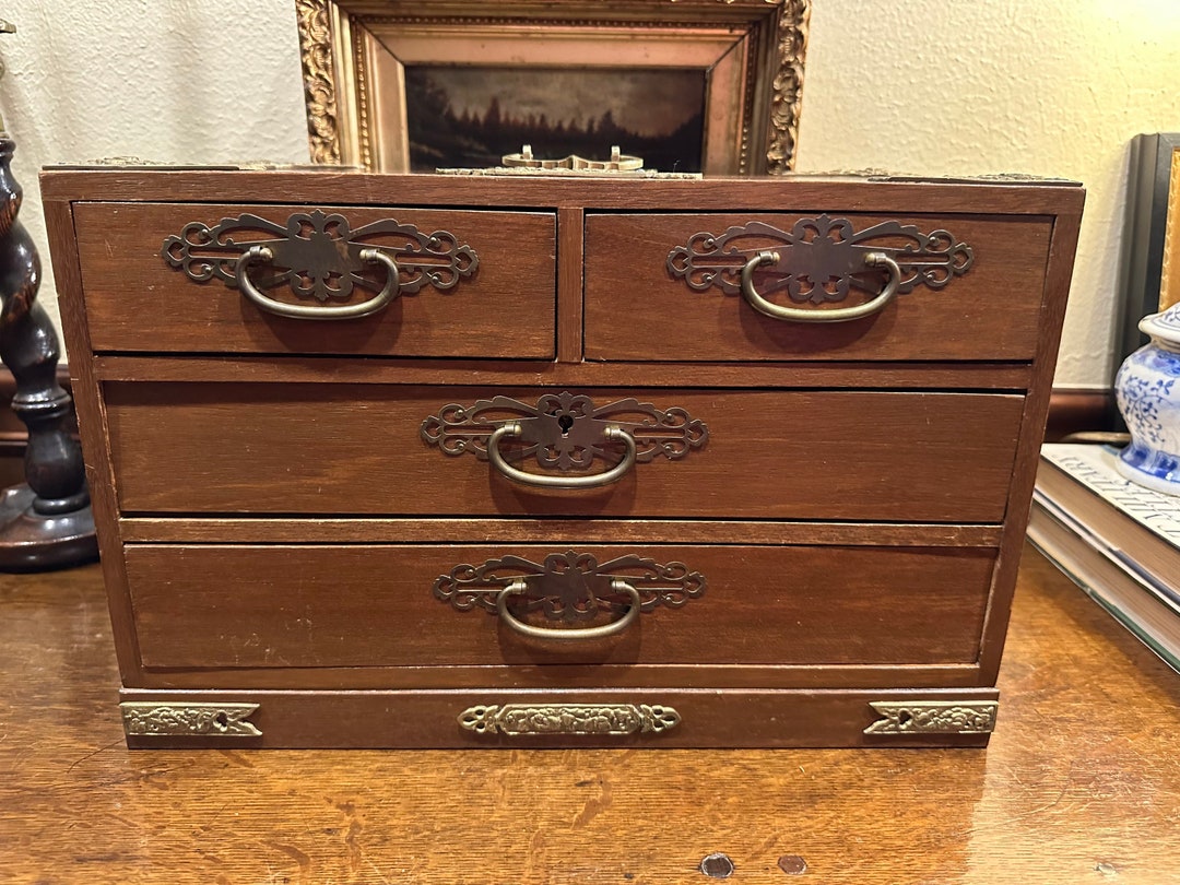 Ornate Jewelry Box With Lock and Key - Etsy