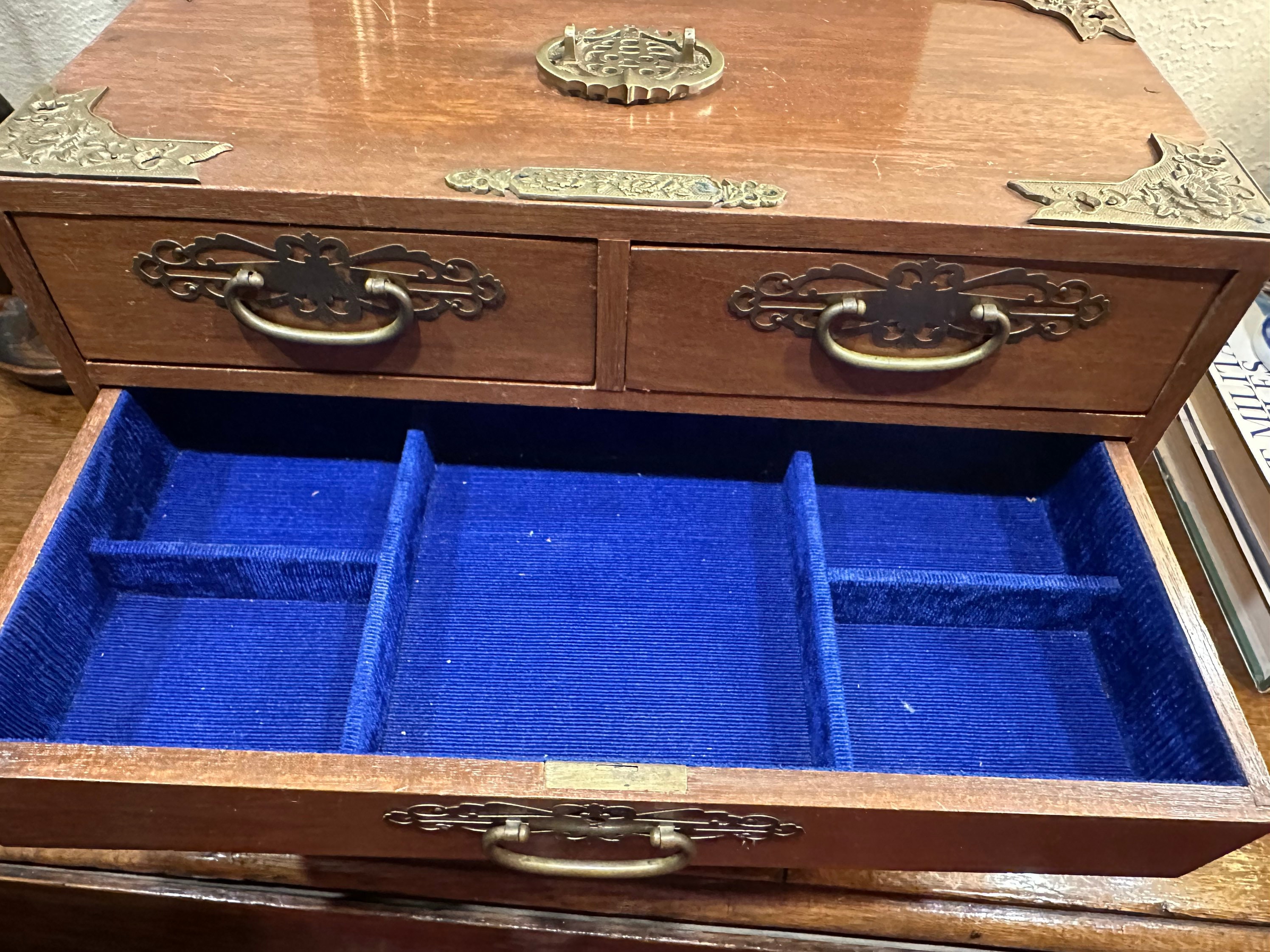 Ornate Jewelry Box With Lock and Key - Etsy