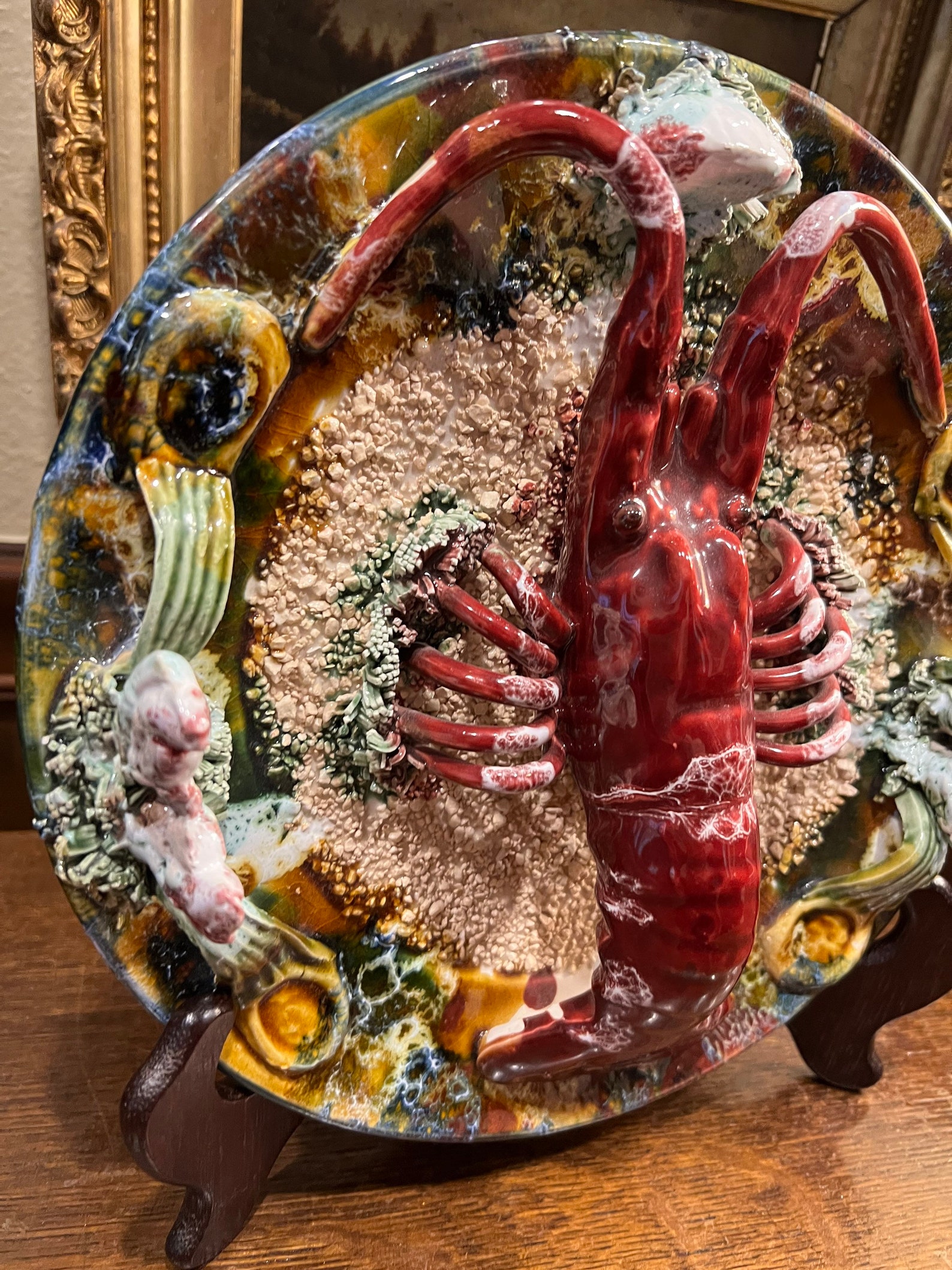 Palissy Lobster Plate Made in Portugal - Etsy