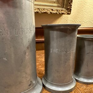 Set of 7 Antique French Pewter Measuring Tankards - Etsy
