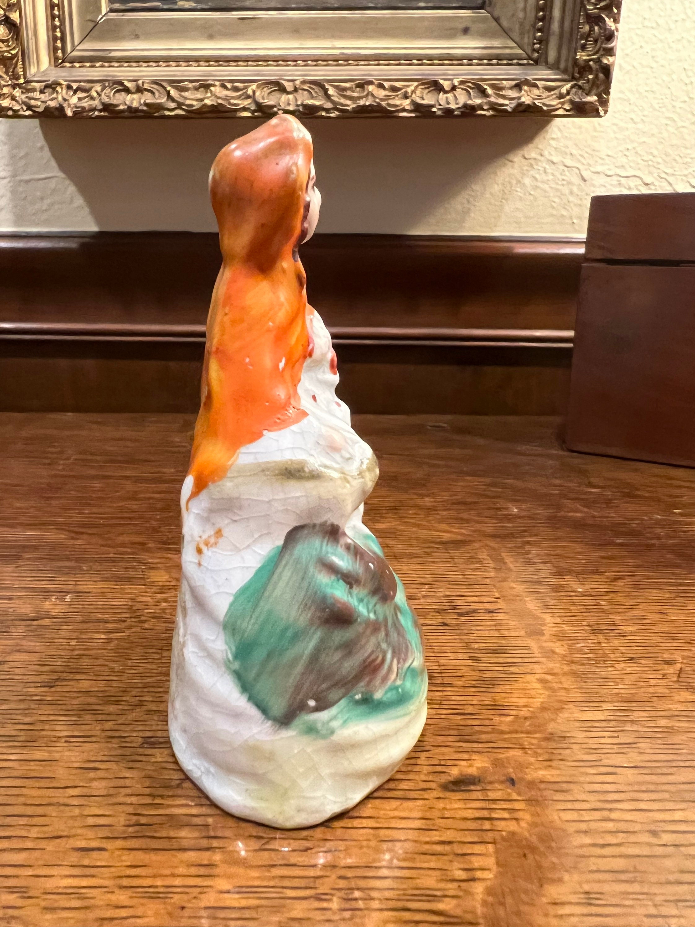 Antique Staffordshire Miniature Red Riding Hood - Etsy