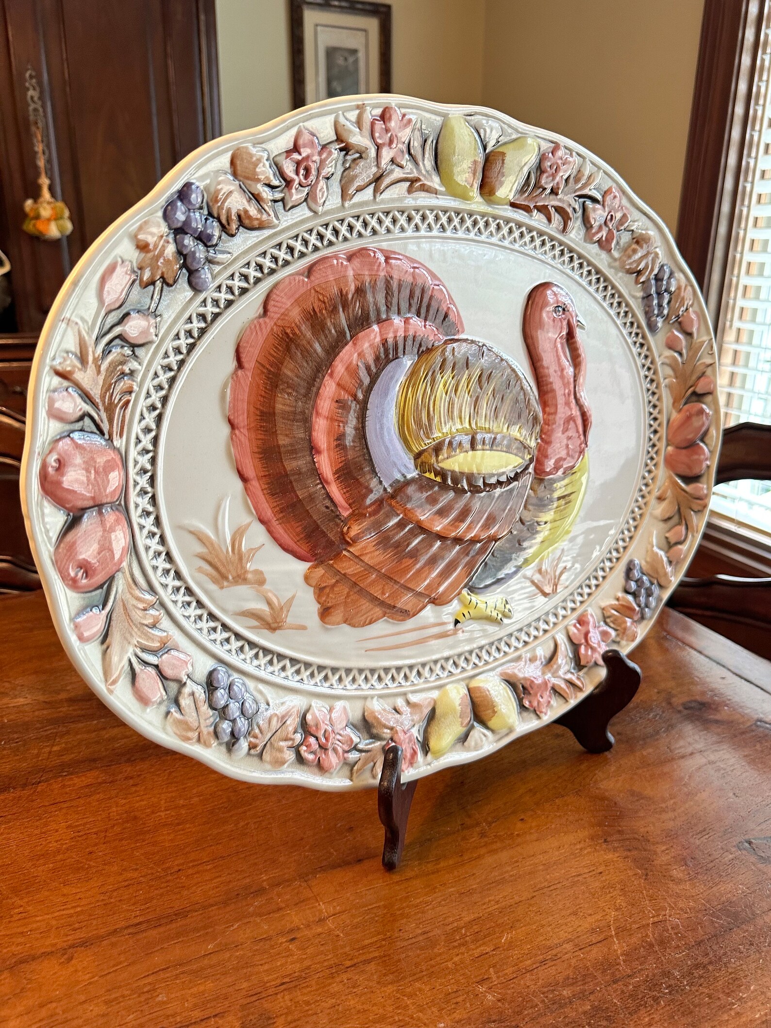 Extra Large Lefton Turkey Platter - Etsy
