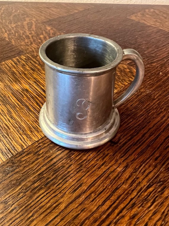 Antique Pewter Tankard With P - Etsy