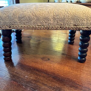 Antique Spool Leg Footstool - Etsy
