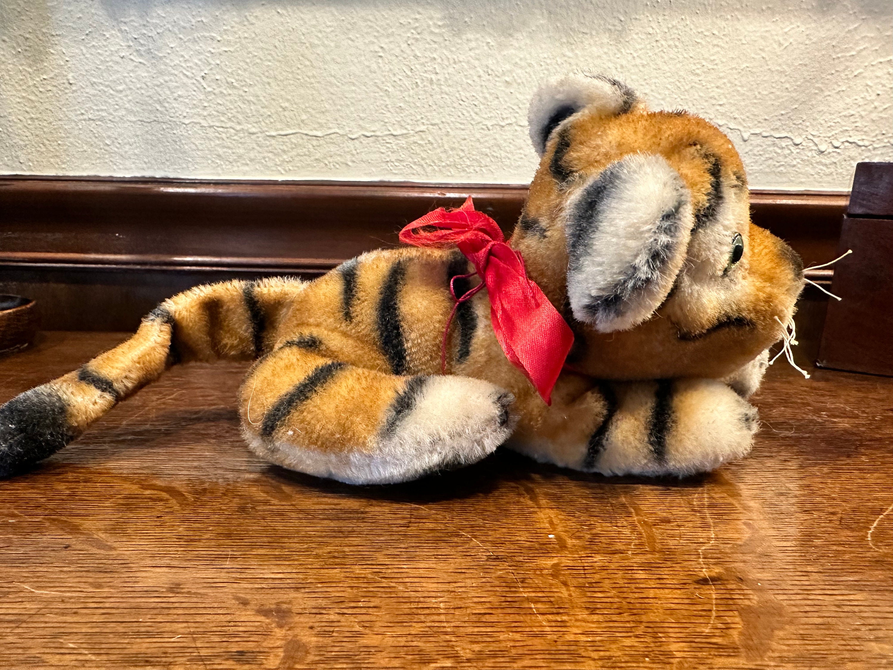 Vintage Steiff Tiger Glass Eyes Plush German Vintage Stuffed Toy - Etsy