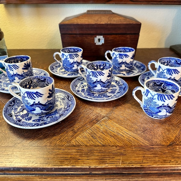 Blue Willow Tea Set - Etsy