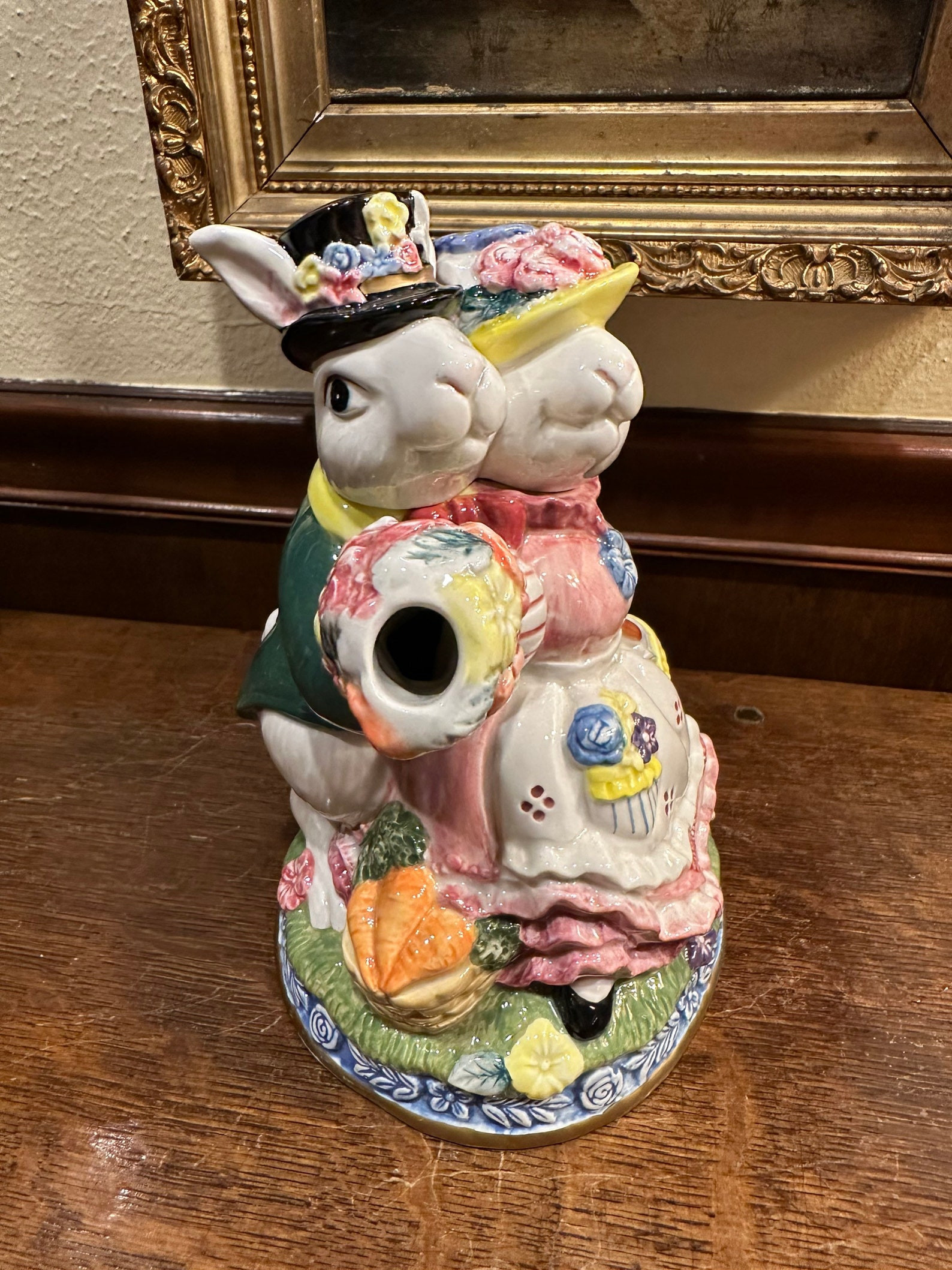 Vintage Fitz and Floyd Rabbit Pitcher - Etsy