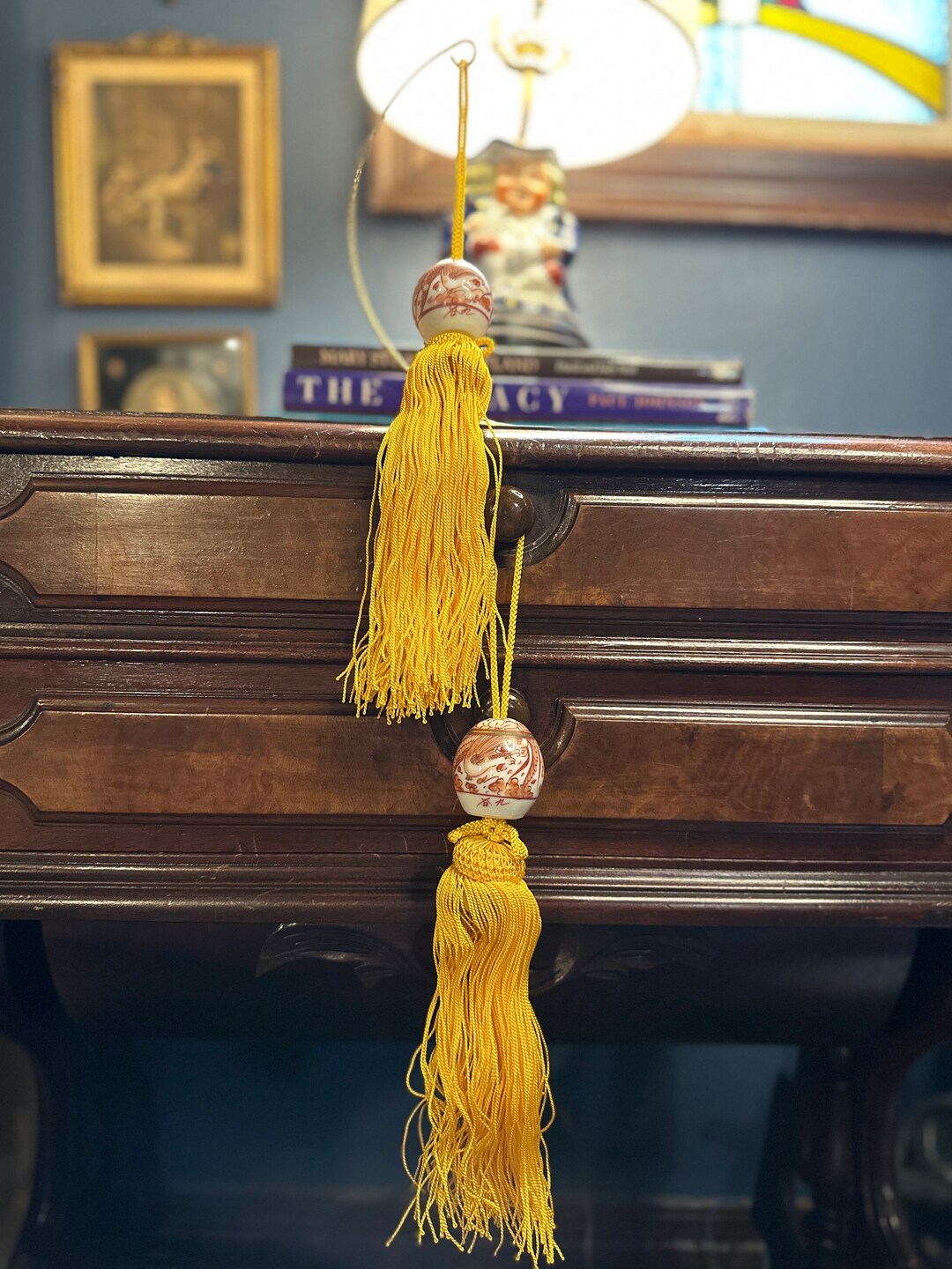 Pair of Japanese Fuchin Scroll Weights - Etsy