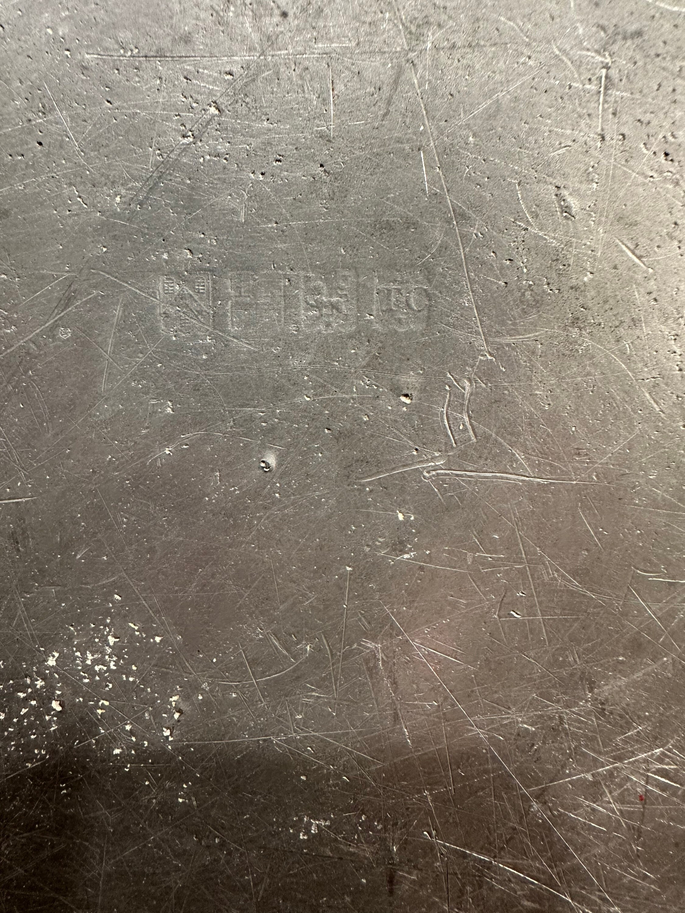 Antique Round Pewter Tray C 1820 - Etsy