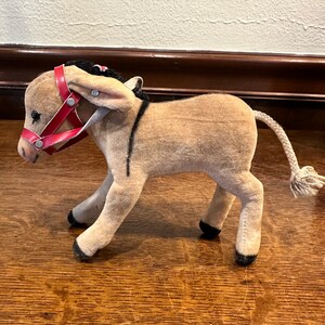 Vintage Steiff Donkey Glass Eyes 1950s Retro Mid Century Plush German ...