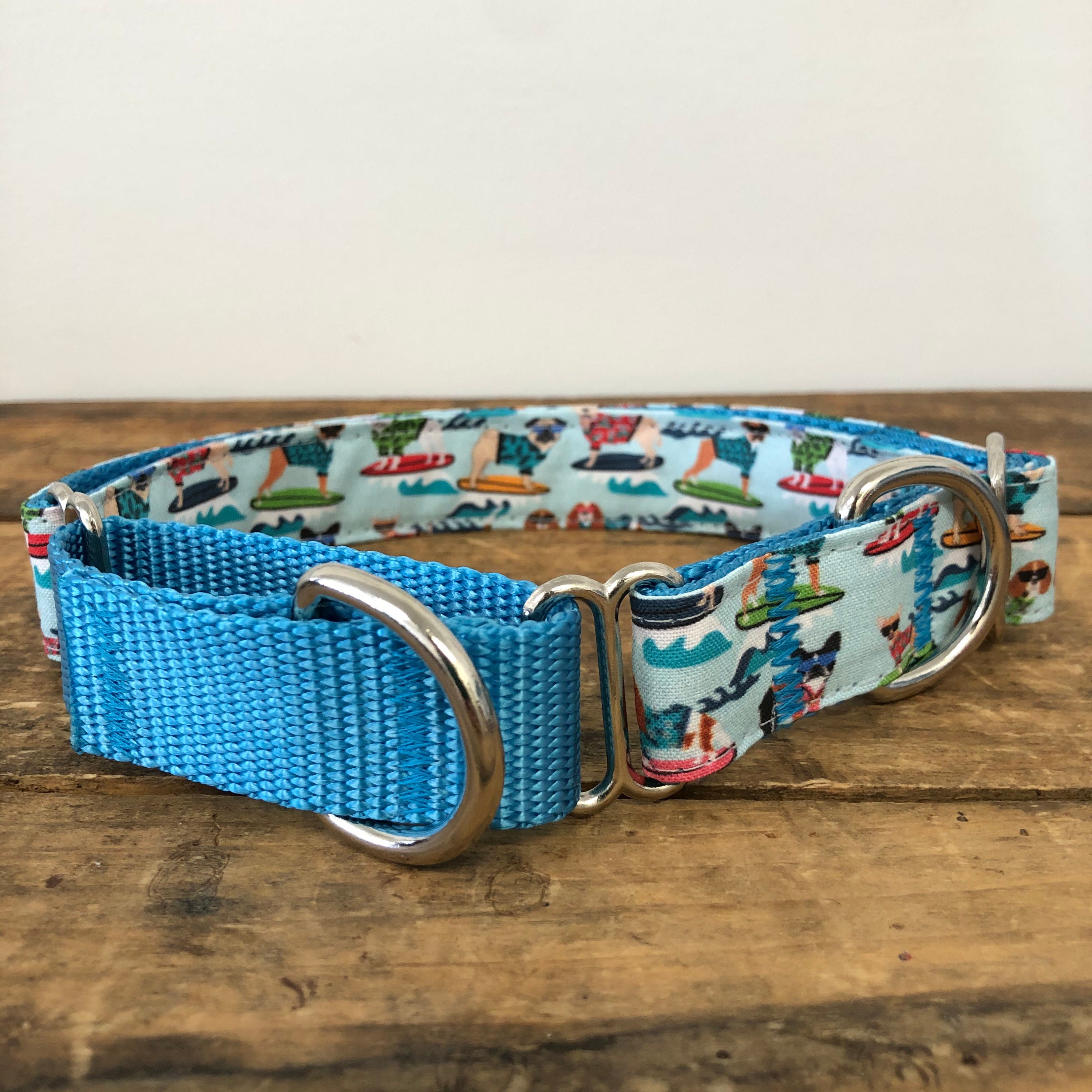 Dog Collar Surfer Dog Nautical Dog Collar Plastic Buckle - Etsy