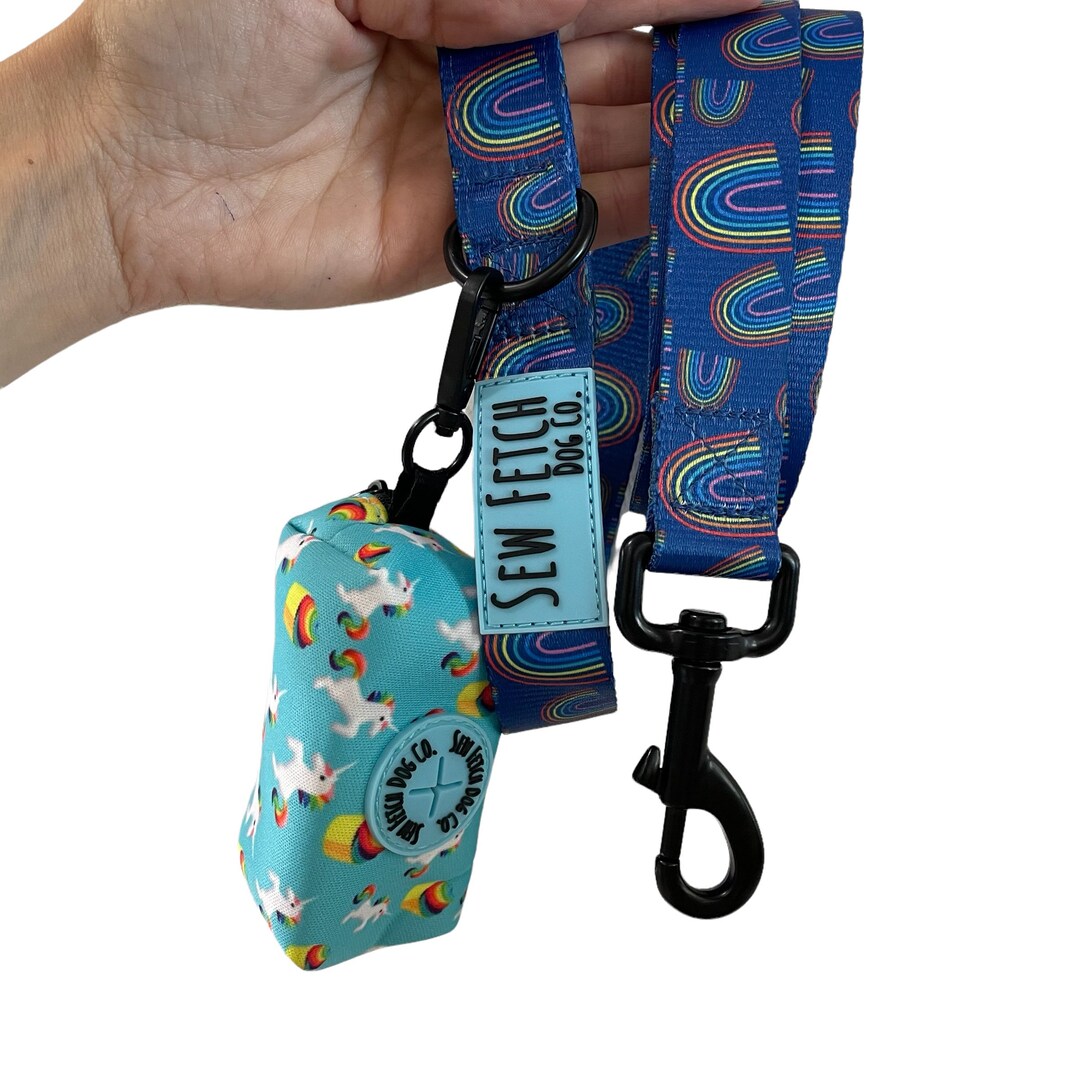 Sew Fetch Walk Set, Matching Poo Bag Holder and Leash - Randy Rainbow ...