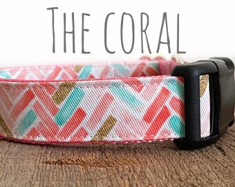 Aqua Dog Collar | Etsy