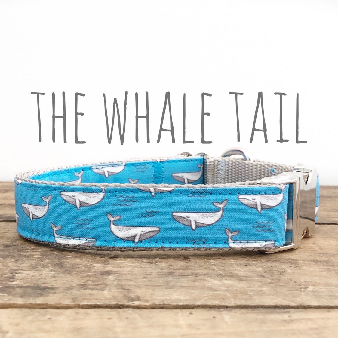 Whale Dog Collar Whales Nautical Dog Collar Plastic Buckle | Etsy