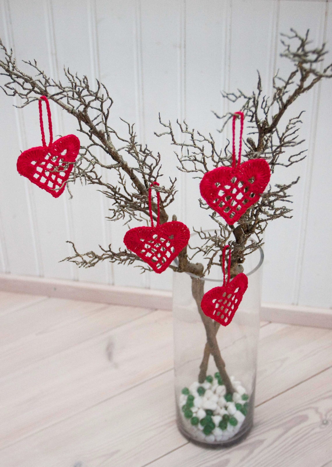 Red Heart Decorations Wedding or Valentine's Day - Etsy Sweden