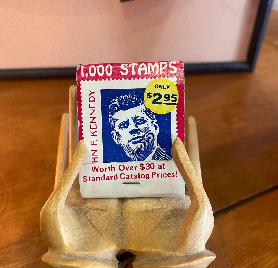 JFK John F. Kennedy Collect Stamps Advertisement Collectable Souvenir ...