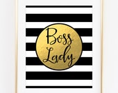 Boss Lady Printable Art Print Boss Lady Wall Art Office Art - Etsy