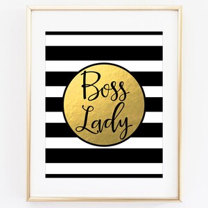 Boss Lady Printable Art Print Boss Lady Wall Art Office Art Office Wall ...