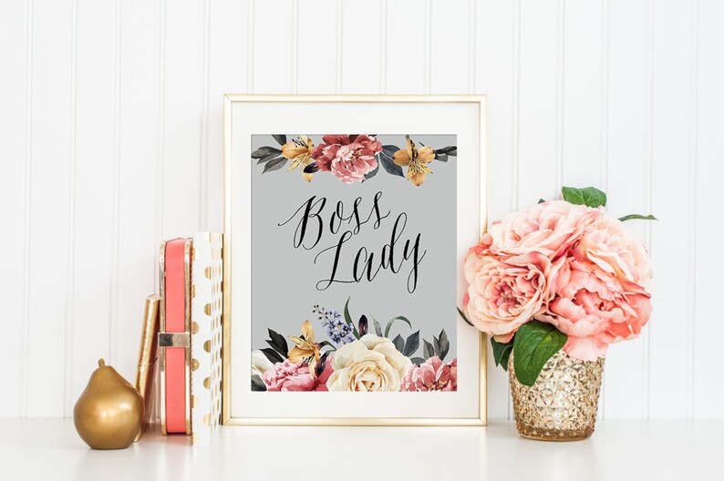 Boss Lady Printable Art Print 8x10, Boss Lady Print, Unique Gift Idea ...