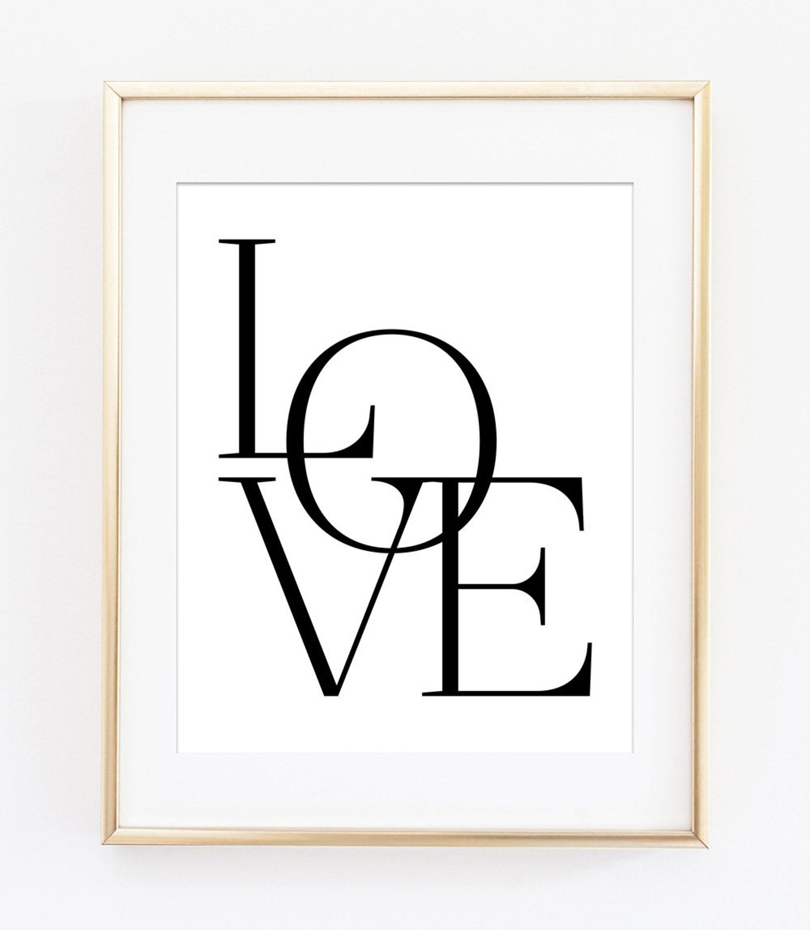 Love Printable Love Wall Art Love Print Typography Poster - Etsy
