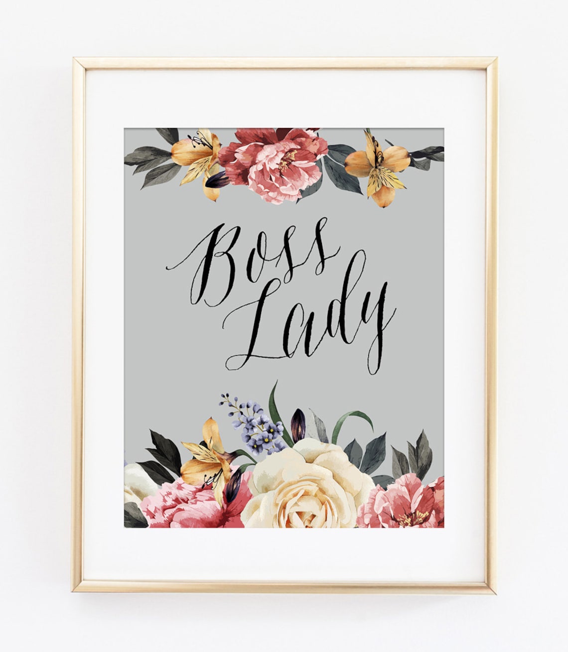 Boss Lady Printable Art Print 8x10, Boss Lady Print, Unique Gift Idea ...
