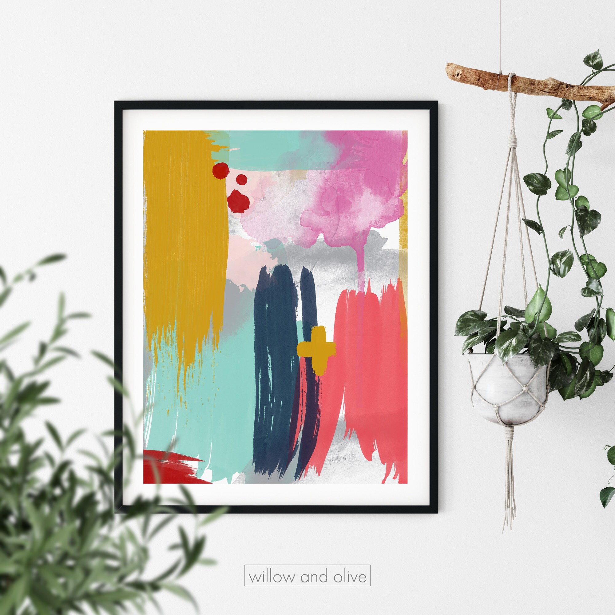 Abstract PRINTABLE ART Abstract Watercolor Printable - Etsy