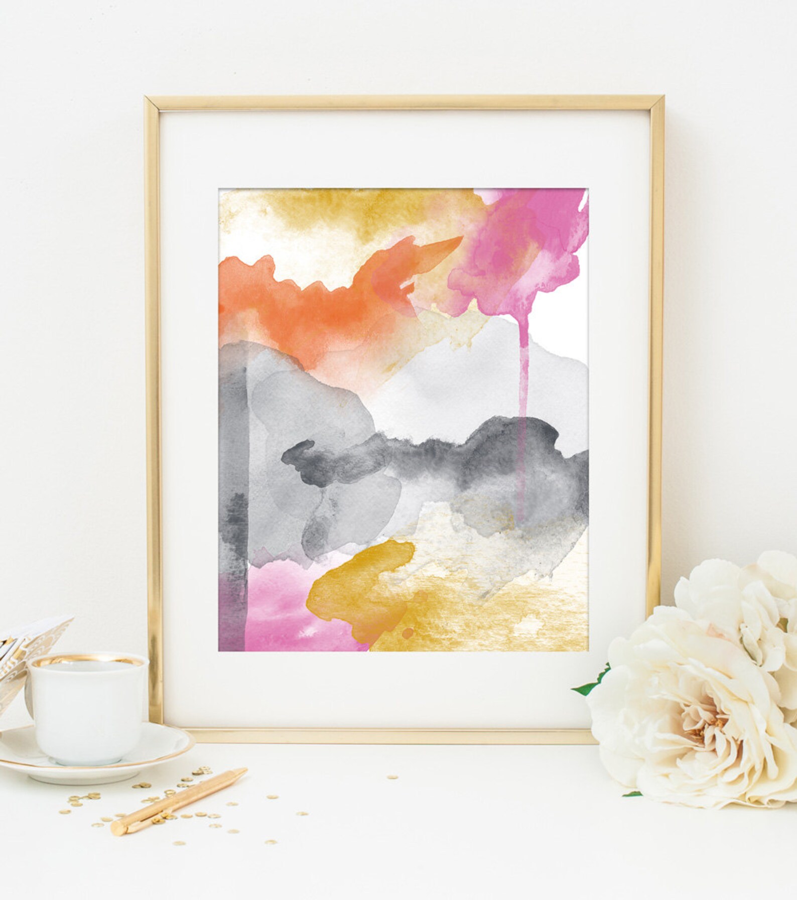 Modern Abstract Art Print Printable, Modern Art, Modern Home Office ...