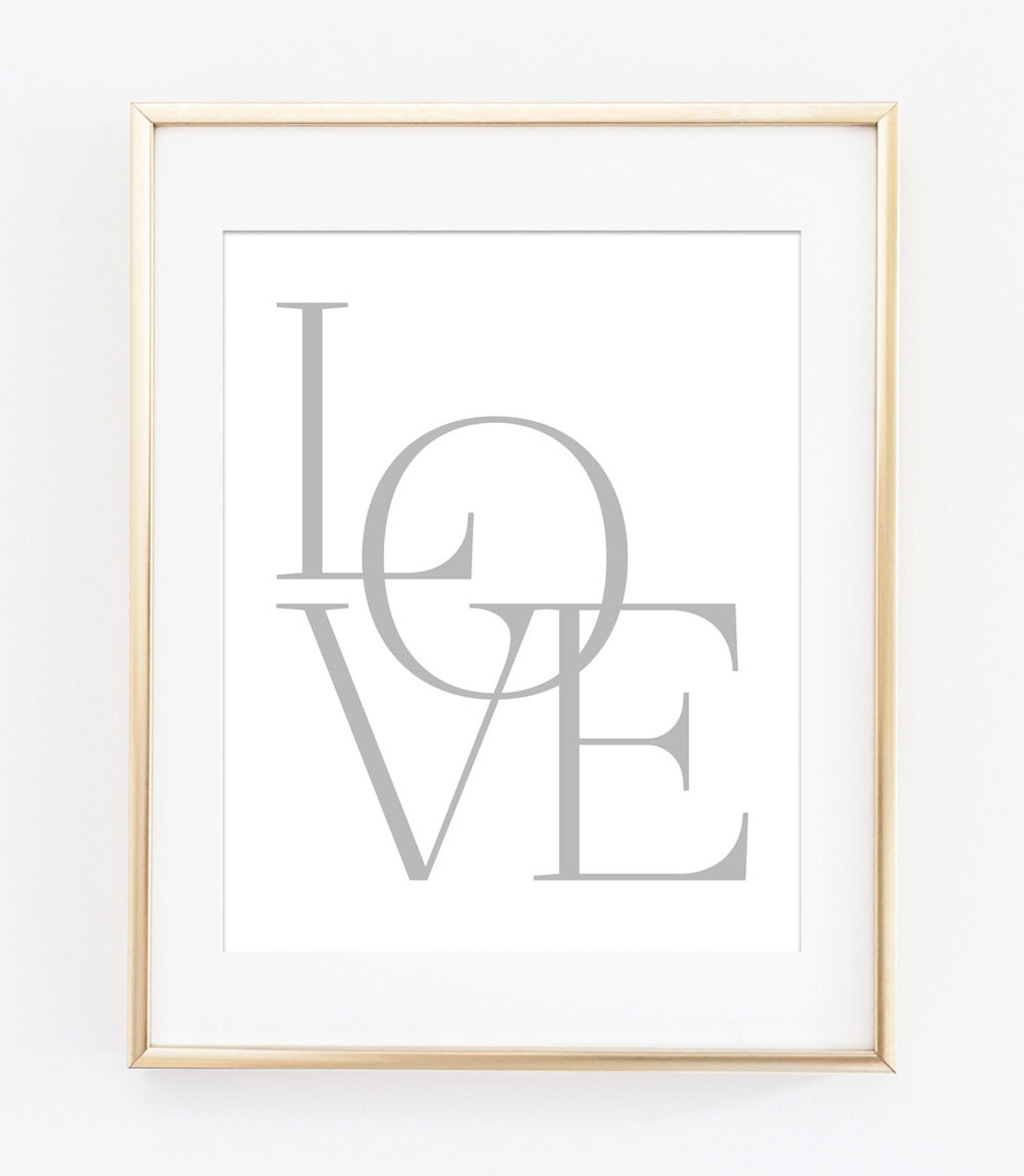 Love Print Love Printable Love Wall Art Typography Poster - Etsy