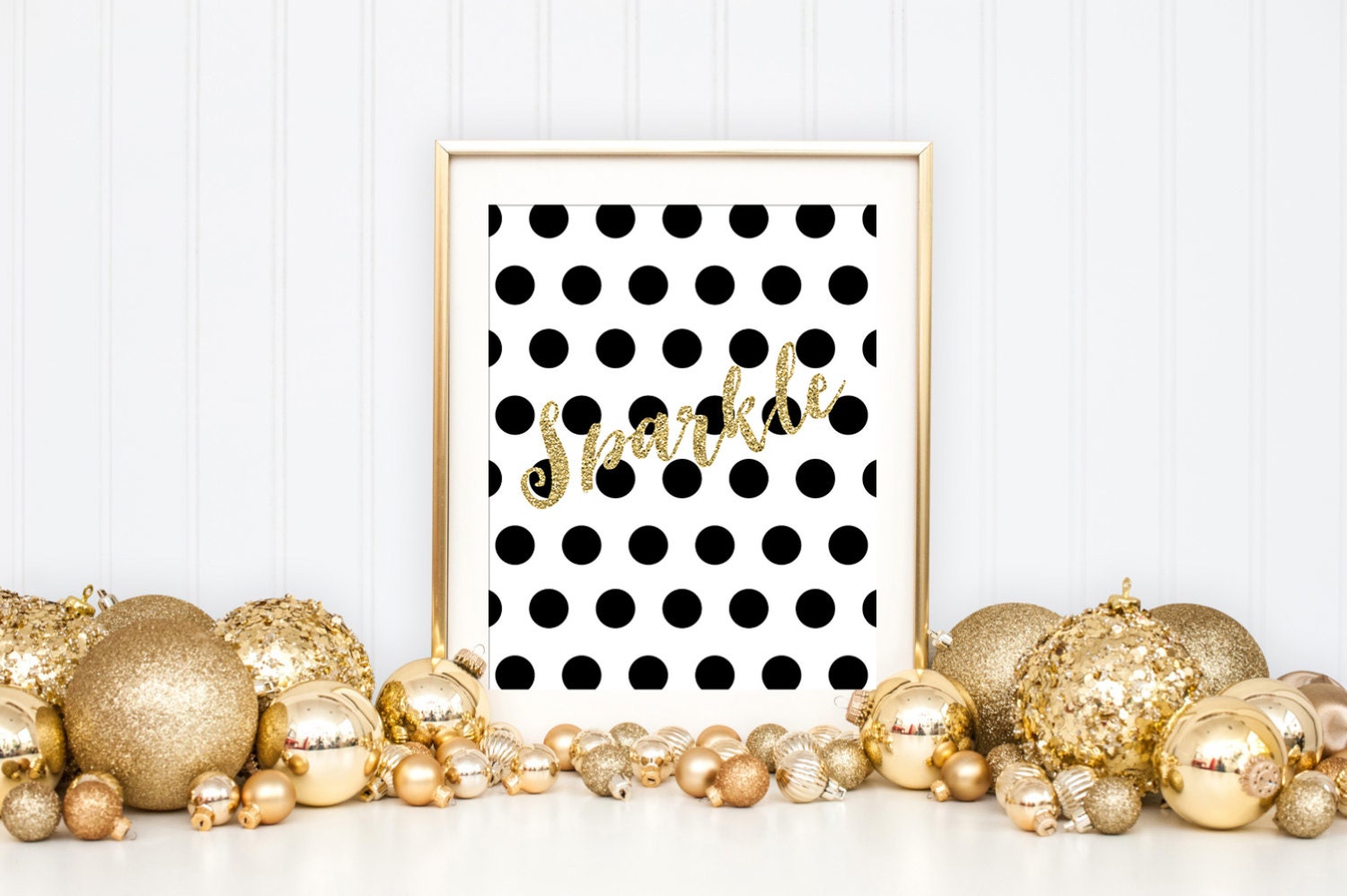 Christmas Printable Art Print 8x10, Sparkle, Gold Glitter Sparkle Print ...