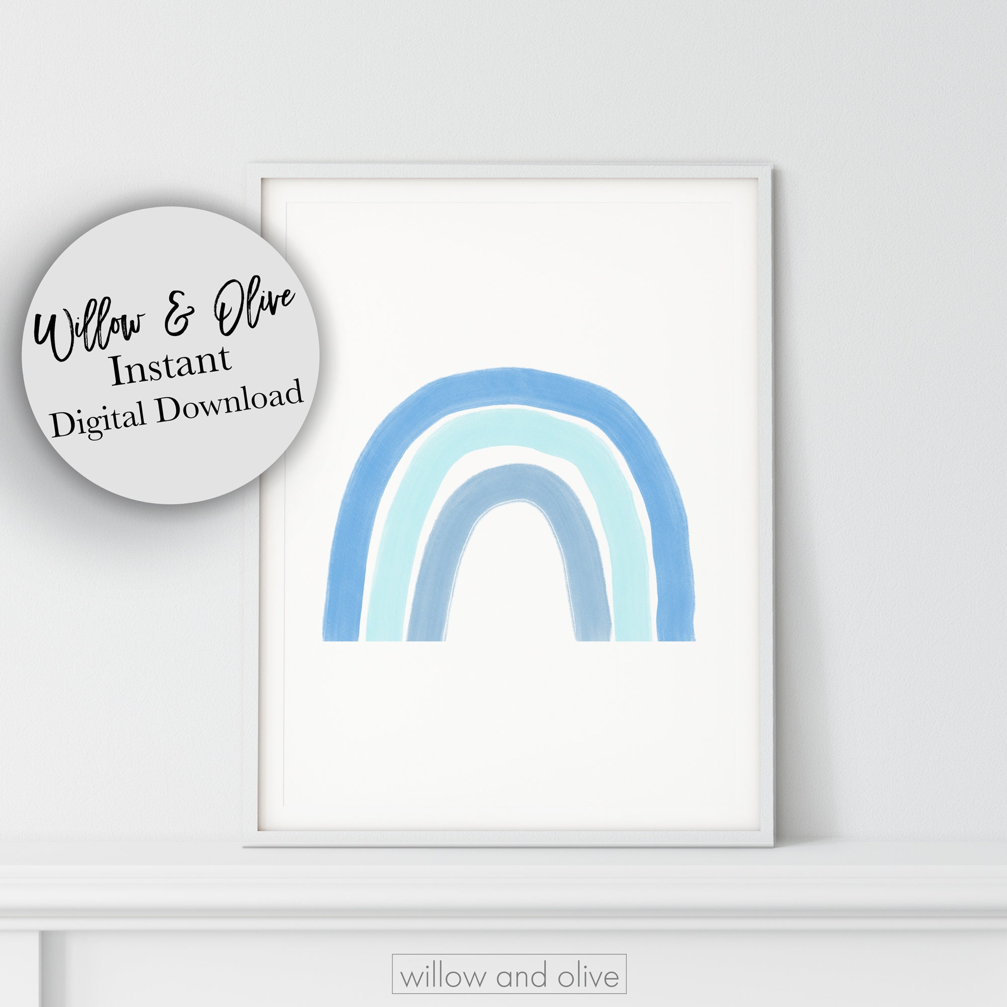 Rainbow Print, Boys Room Art, PRINTABLE ART, Rainbow Printable, Rainbow ...