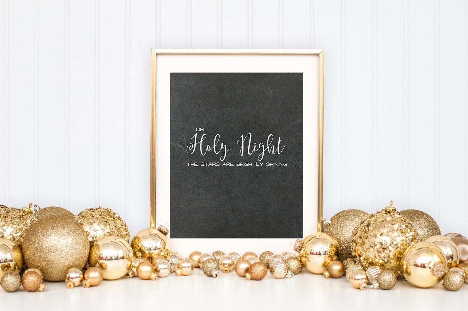 O HOLY NIGHT, Christmas Carol Printable, Christmas Printable Art Print ...