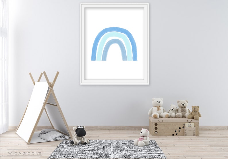 Rainbow Print, Boys Room Art, PRINTABLE ART, Rainbow Printable, Rainbow ...
